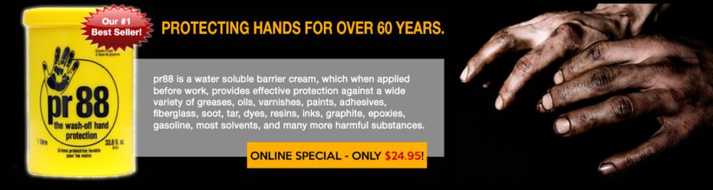 pr88 Wash-Off Hand Protection - #1 Best Seller - $24.95